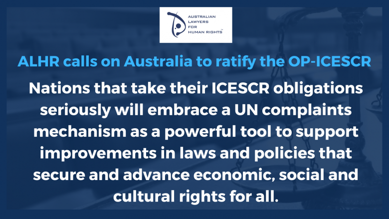ALHR – Experts call on Australia to advance economic, social and ...