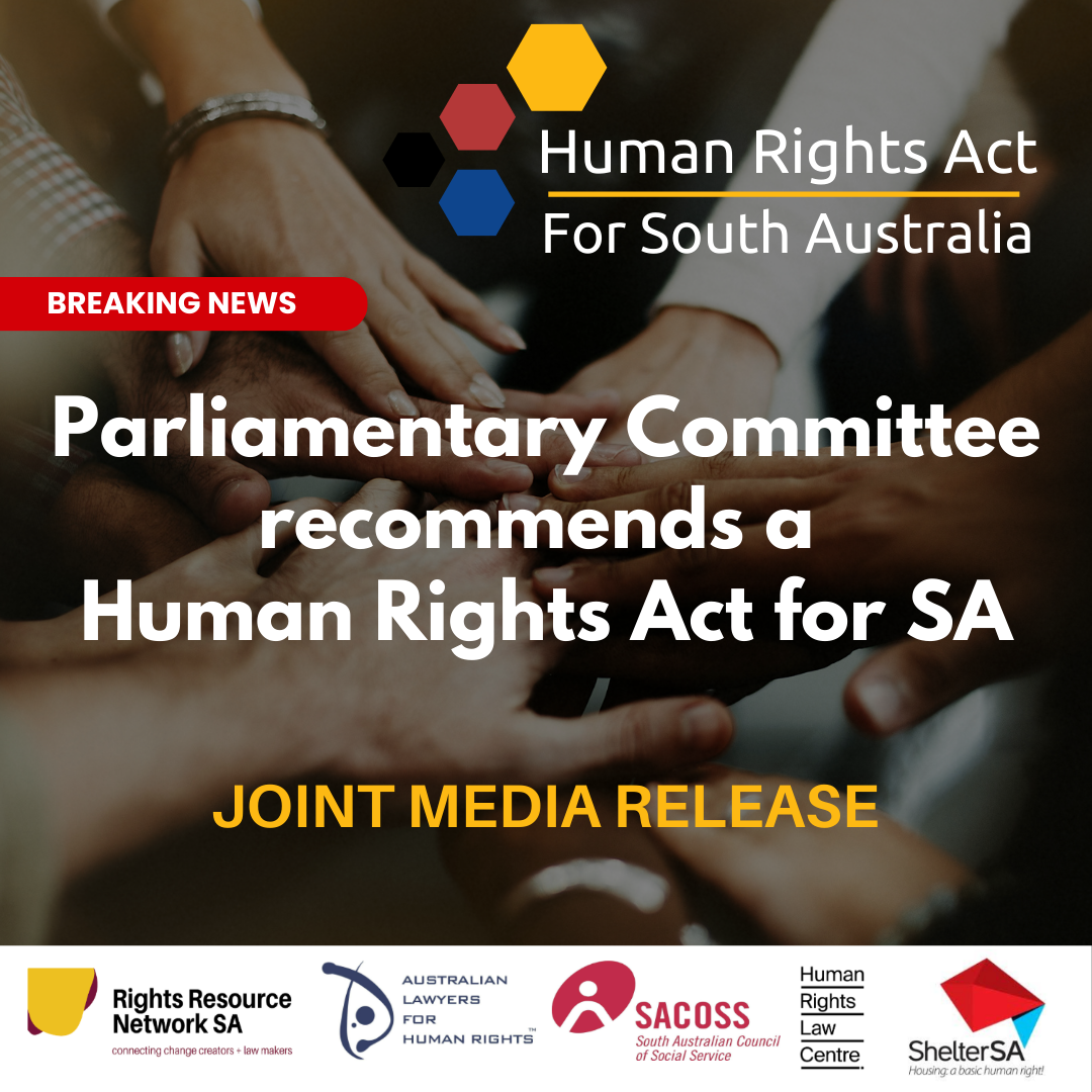 ALHR – Parliamentary Committee Report Calls for Human Rights Law for SA!
